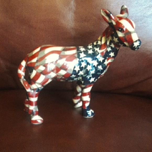 Unlisted | Other | Democratic Donkey Artifact American Colors Red White ...